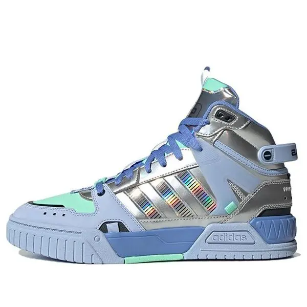 Adidas Neo D-pad Mid Top Sneakers - Blue/metallic Silver