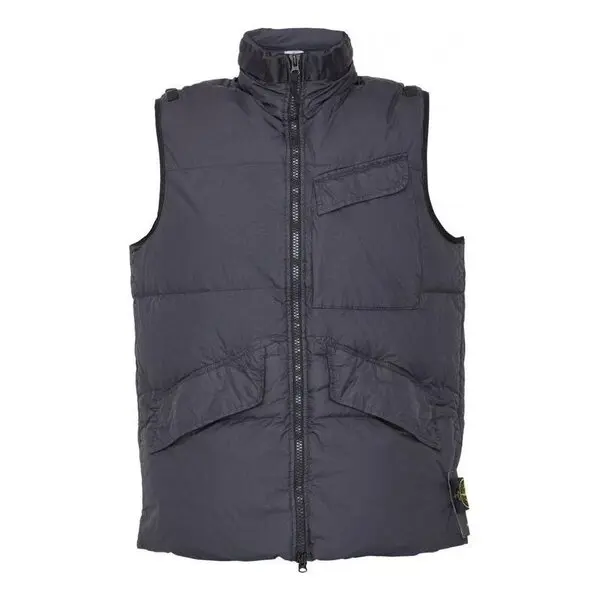 Stone Island Crinkle Reps Down Vest - Black