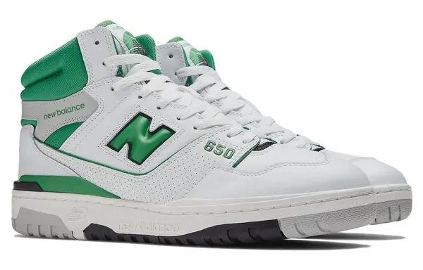 NEW BALANCE 650r High Top Sneakers - Whitegreen