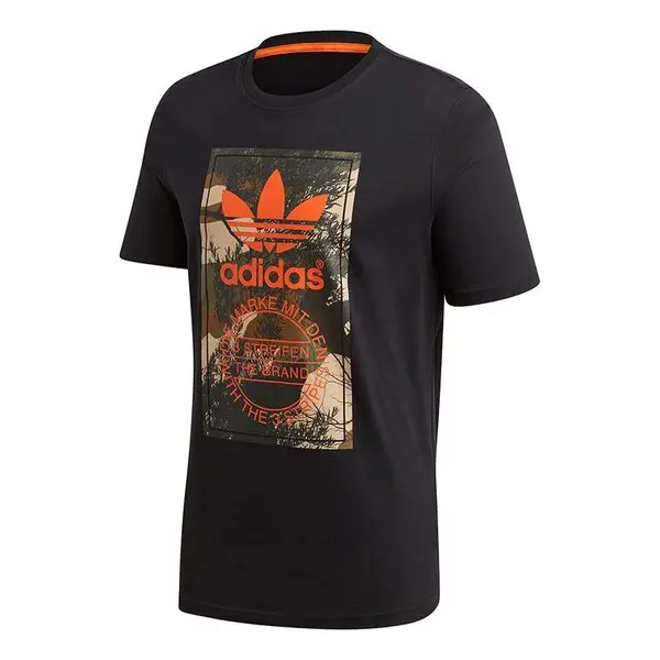 Adidas Originals Camo Tongue Tee Logo Tee - Black