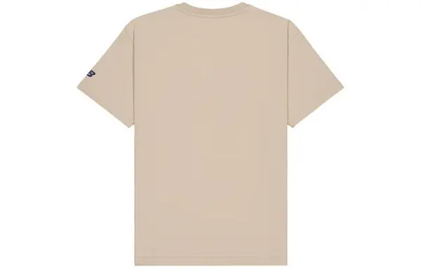 NEW BALANCE Small Nbsc Graphic T-shirt Asia Sizing 'beige Navy - Beige/navy