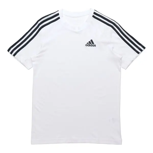 Adidas Training Stripe T-shirt - White