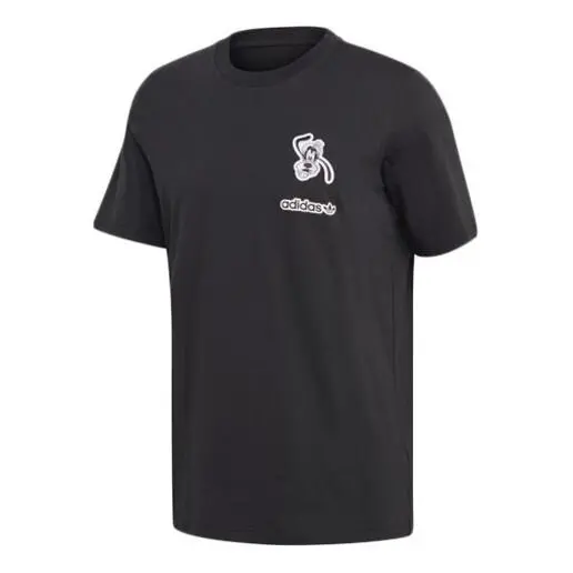 Adidas X Disney Goofy Crossover Logo Short Sleeve T-shirt - Black