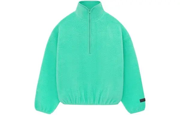 Fear Of God Nylon Half Zip Mockneck - Mint Leaf