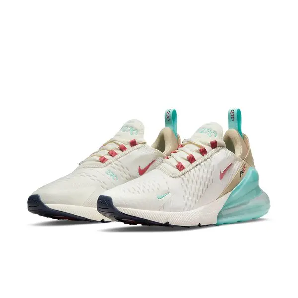 Nike Max 270 Athletic Sneakers - White/blue/red