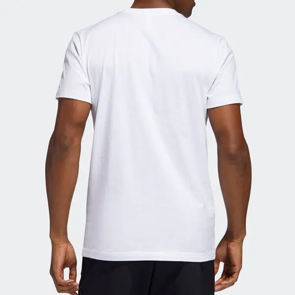 Adidas Basketball Cartoon Graphic Short Sleeve Tee - White
