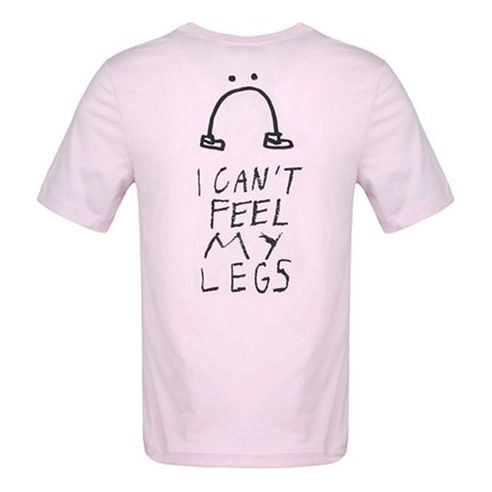 Nike Dry Tee Dfc Legs Athleisure Casual Sports Breathable Short Sleeve Pink Red - Pinkred