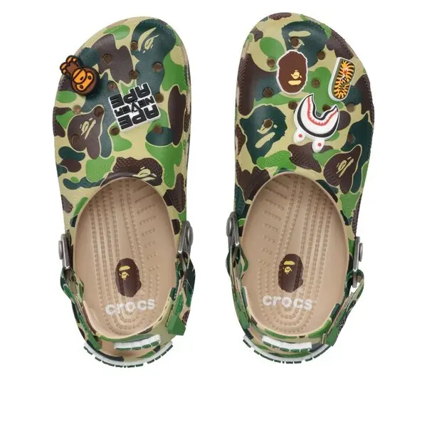 CROCS X A Bathing Ape Clog - Abc Camo/green