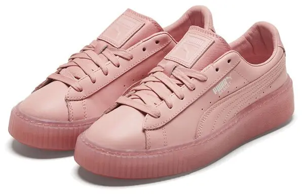PUMA Basket Platform Core Low Top Sneakers - Pink