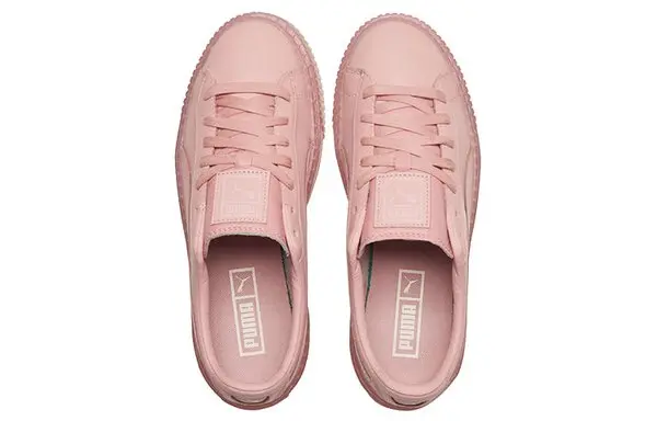 PUMA Basket Platform Core Low Top Sneakers - Pink