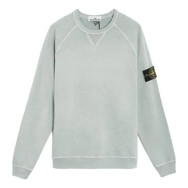 Stone Island Compass Patch Long-sleeved Sweatshirt - Green
