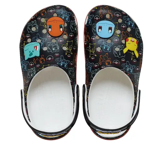 CROCS Classic Clog "pokémon Starters - Black