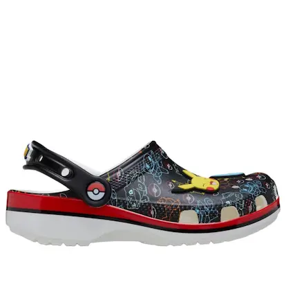 CROCS Classic Clog "pokémon Starters - Black