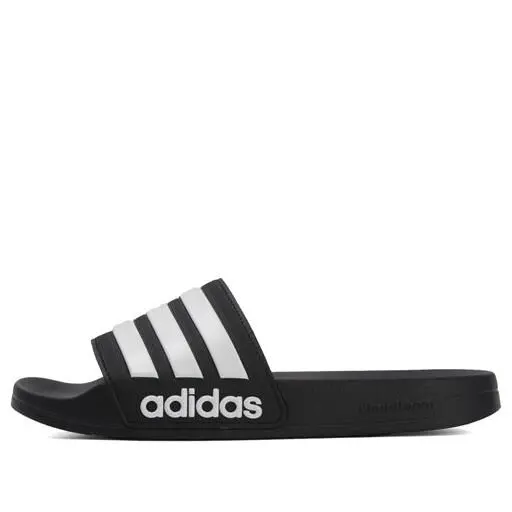 Adidas Adilette Cf Slides Black - Black/white
