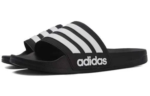 Adidas Adilette Cf Slides Black - Black/white