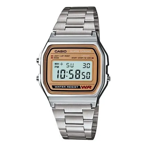 Casio Stainless Steel Digital Watch - Silver