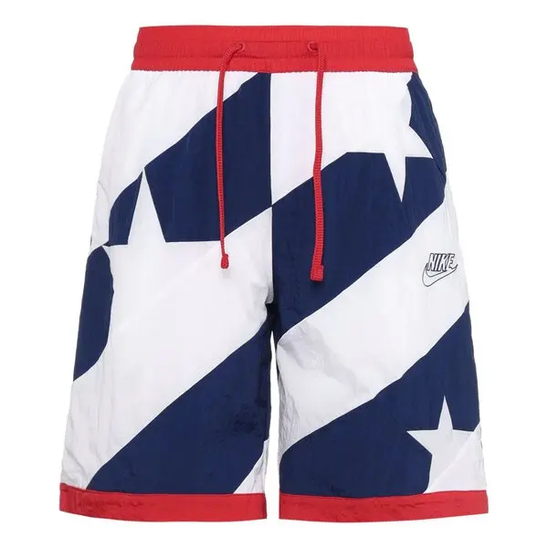 Nike Dri-fit Throwback Usa Shorts - Blue/white