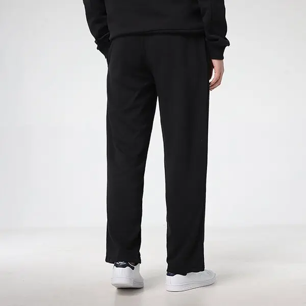 Adidas Solid Color Logo Casual Sports Elastic Waistband Long Pants - Black