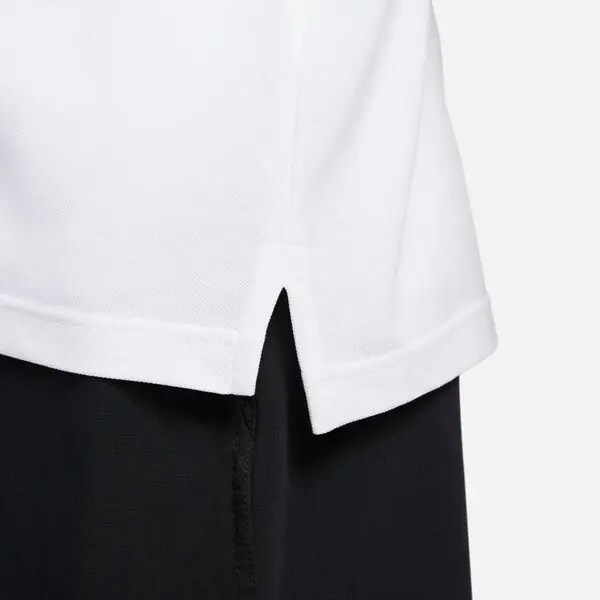 Nike Lapel Short Sleeve Polo Shirt - White