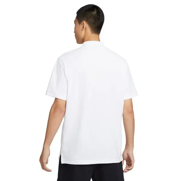Nike Lapel Short Sleeve Polo Shirt - White