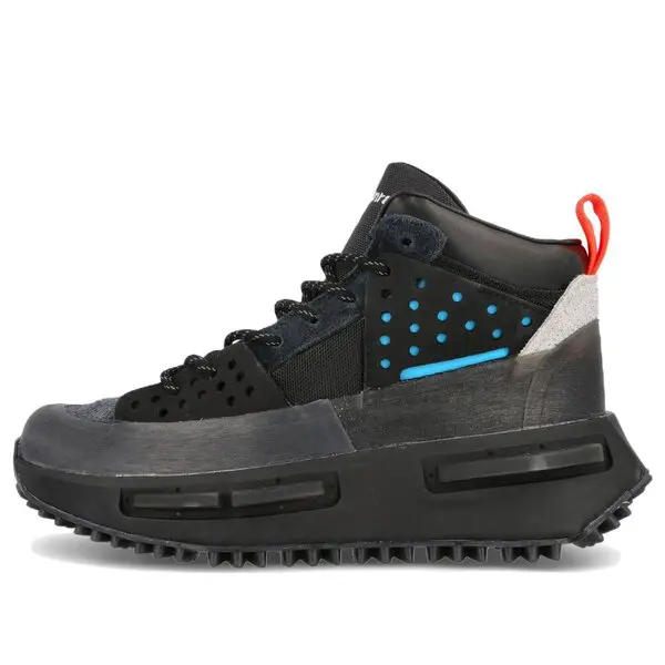 Adidas Pharrell X Hu Nmd_s1 Ryat "core Black" High-top Sneakers - Black/dark Gray