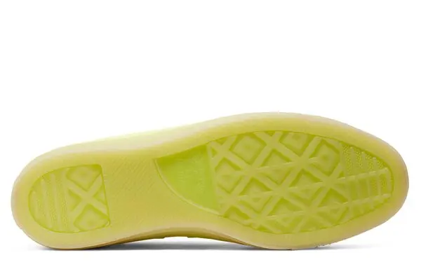 CONVERSE Chuck Taylor All Star High Top Neon Leather Sneakers - Yellow