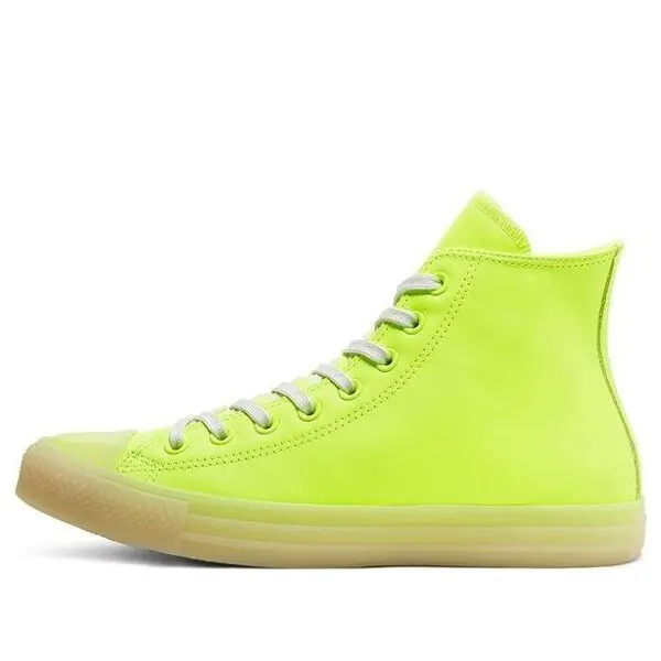 CONVERSE Chuck Taylor All Star High Top Neon Leather Sneakers