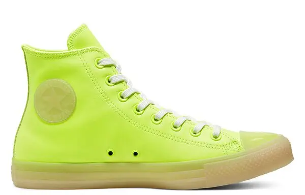 CONVERSE Chuck Taylor All Star High Top Neon Leather Sneakers