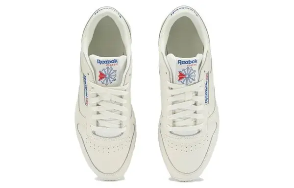 REEBOK Classic Leather Sneakers - Chalk/vector Blue/vector Red