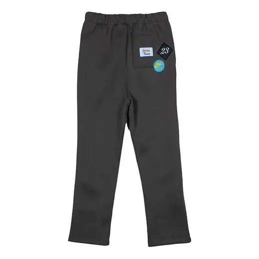 JORDAN X Union La Embroidered Logo Straight Sports Long Pants Asia Sizing 'black Grey - Gray