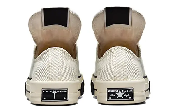 CONVERSE Rick Owens X Drkshdw Drkstar Chuck 70 Low Top "egret - White