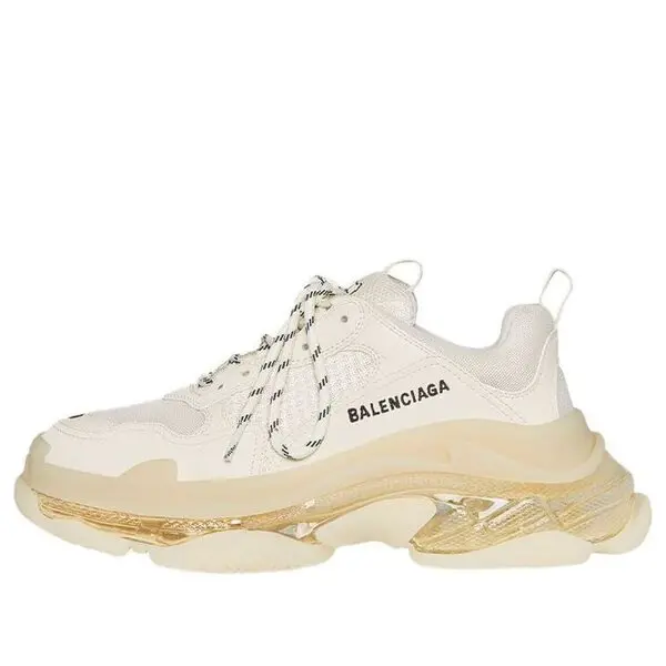 Balenciaga Triple S Sneaker Clear Sole - Cream