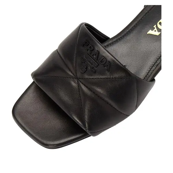 Prada Quilted Nappa Leather Sabots