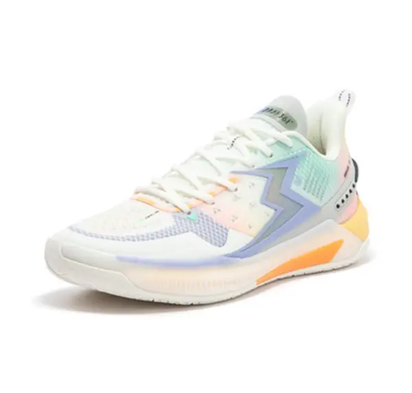 361 DEGREES Big3 5.0 Quick 'wind Rises' Athletic Sneakers - White/purple