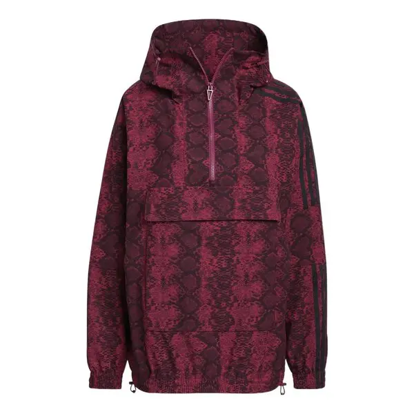 Adidas X Ivy Park Crossover Anorak With Snake Print