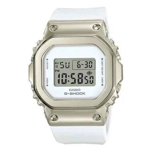 Casio G-shock Digital Watch With Metal Bezel - Silver