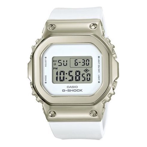 Casio G-shock Digital Watch With Metal Bezel - Silver