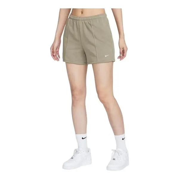 Nike French Terry Mid-rise 10cm Shorts - Light Army/sail