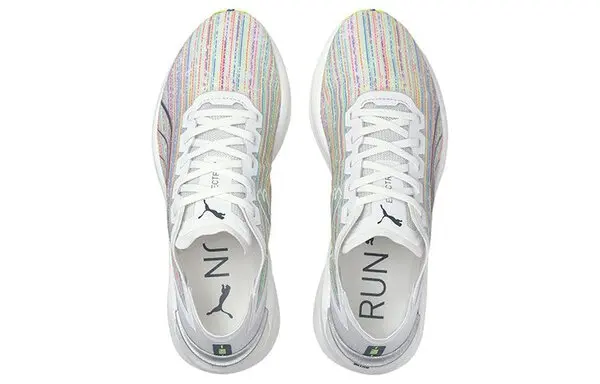 PUMA Electrify Nitro Spectra Low Top Sneakers - White/green
