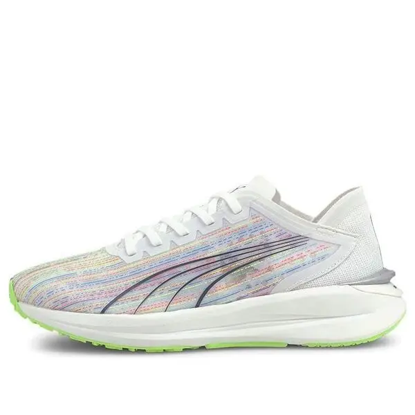 PUMA Electrify Nitro Spectra Low Top Sneakers - White/green