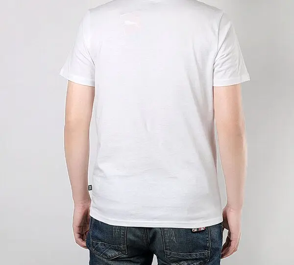 PUMA Casual Sports Bronzing Logo Alphabet Printing Round Neck