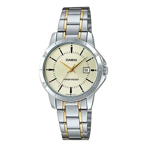 Casio Dress Series Classic Two-tone Stainless Steel Quartz Watch - Gold
