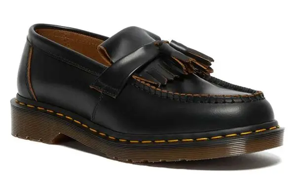 Dr. Martens Vintage Made In England Quilon Leather Tassel Loafers