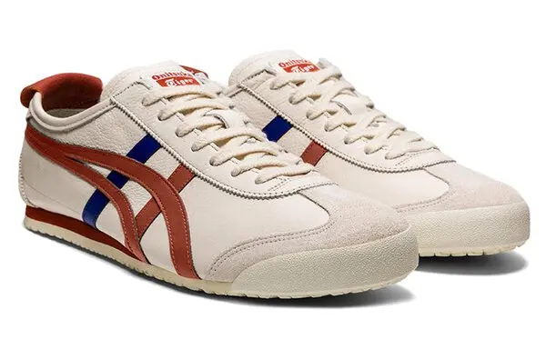 Onitsuka Tiger Mexico 66 Low Top Sneakers - Birch/rust Red