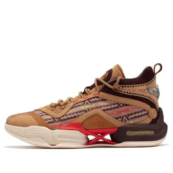 361 DEGREES Ag2x High-top Sneakers - Brown/white