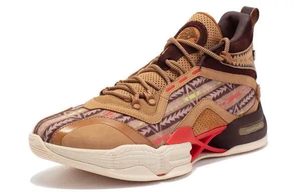 361 DEGREES Ag2x High-top Sneakers - Brown/white