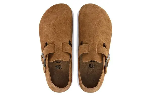 BIRKENSTOCK London Suede Leather Mary Jane Flat - Mink
