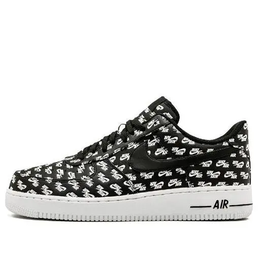 Nike Force 1 Low '07 Qs "all Over Logo - Black/white
