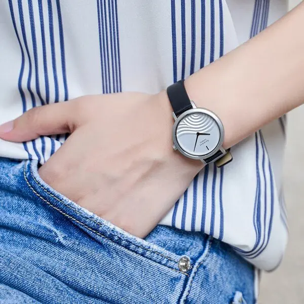 Casio Sheen Analog Leather Strap Watch