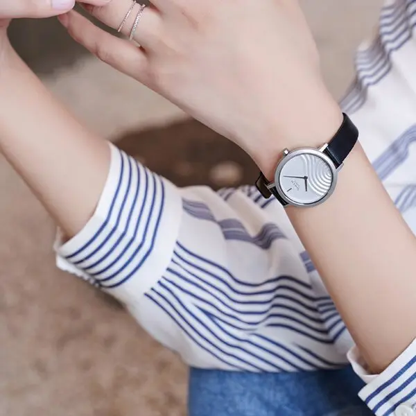 Casio Sheen Analog Leather Strap Watch